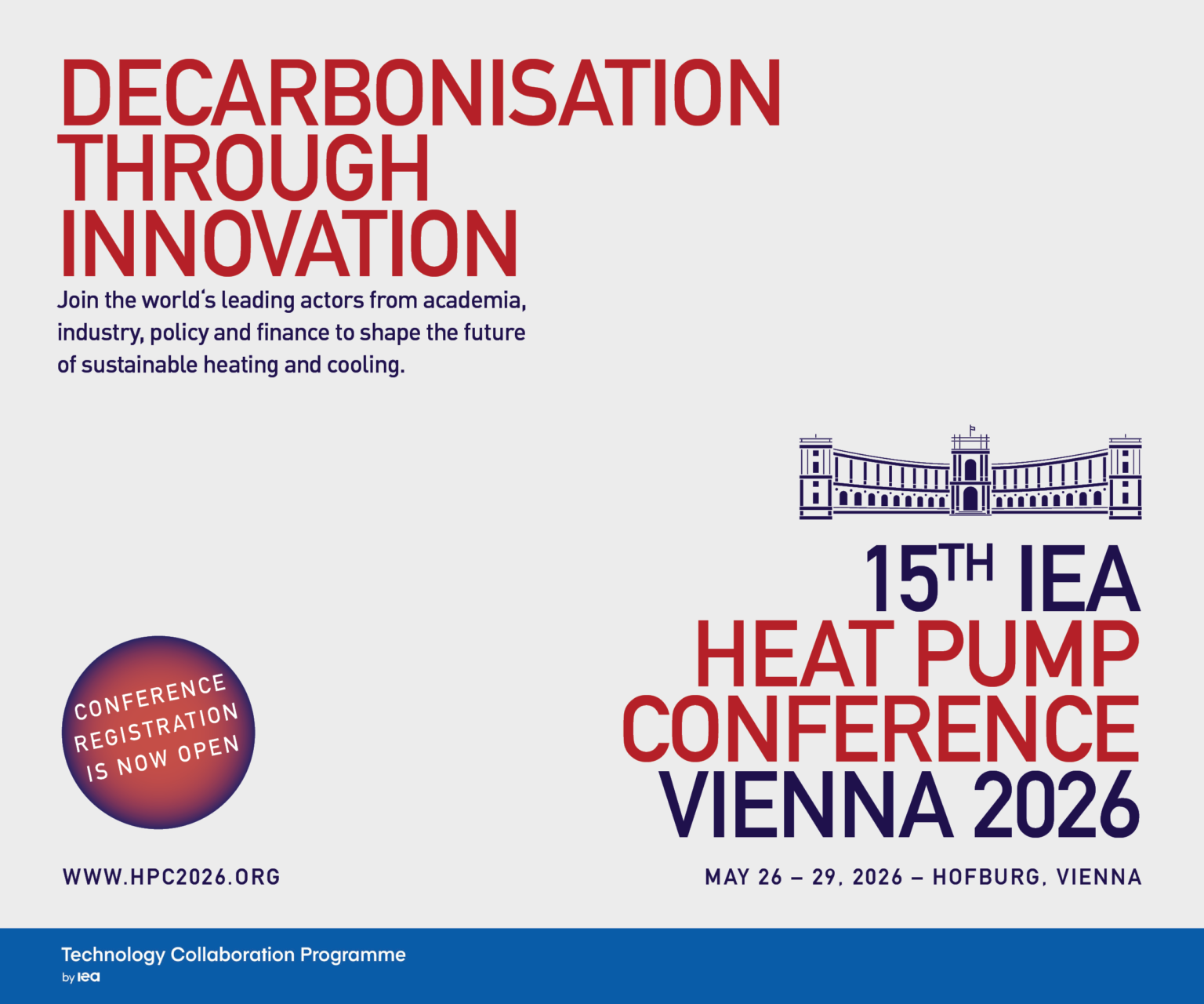 15th IEA Heat Pump Conference 2026: Focus on innovations in heat pump ...